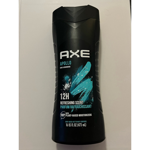 Axe | Grooming | Mens Axe Apollo Body Wash Sage Cedarwood 6 Fl Oz Black ...